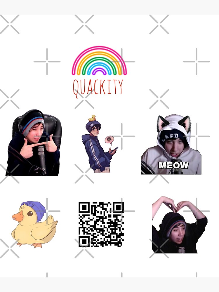 "quackity sticker pack " Poster for Sale by bestizeyy | Redbubble