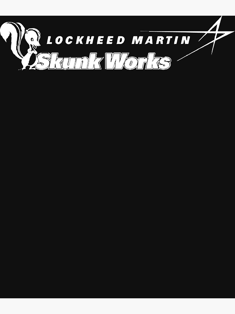 "Lockheed martin skunk works logo (white)" Poster for Sale by ...