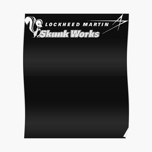"Lockheed martin skunk works logo (white)" Poster for Sale by ...