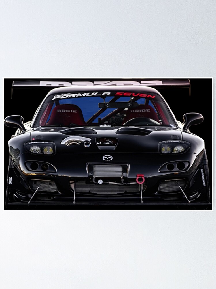 "4 rotor mazda Rx7" Poster by shanilhasantha | Redbubble