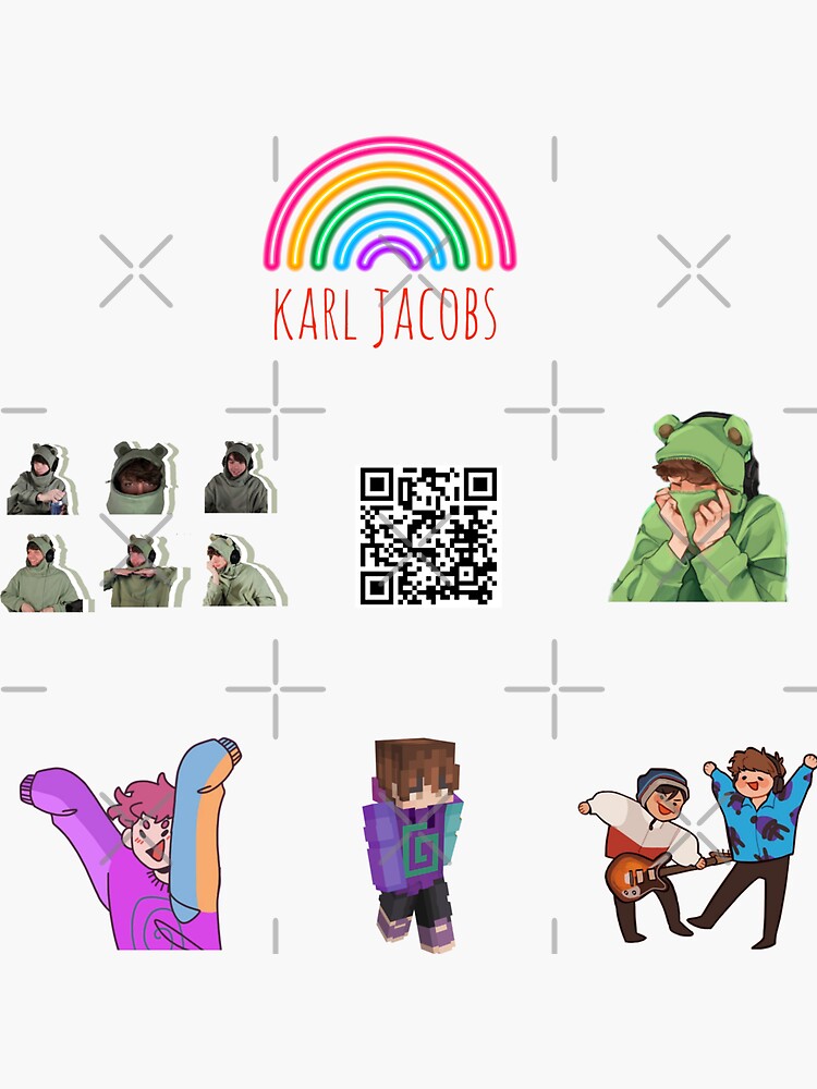 "Karl Jacobs sticker pack " Sticker for Sale by bestizeyy | Redbubble
