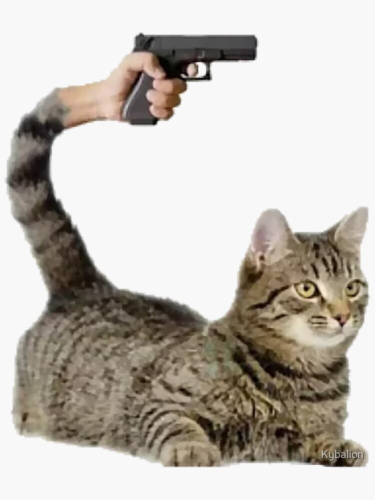 "Scorpion-Cat with Gun" Sticker for Sale by Kybalion | Redbubble