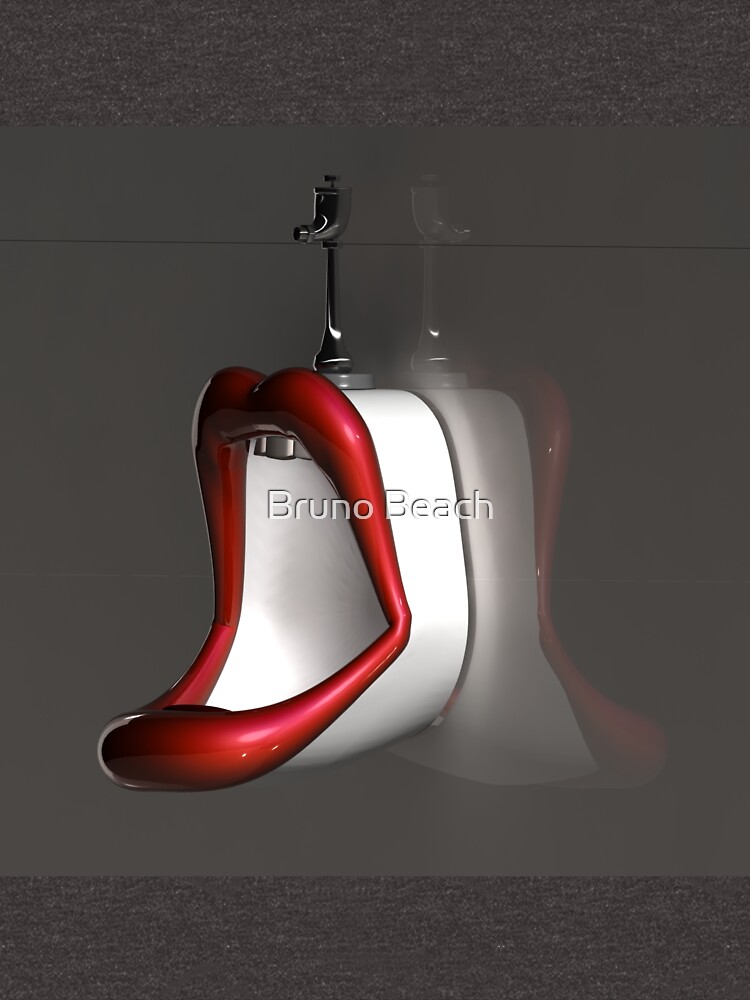 "Lips urinal" T-shirt for Sale by BrunoBeach | Redbubble | bathroom t ...