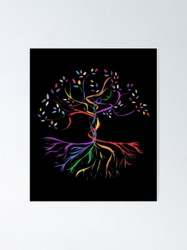 "Pride Lgbt Tree Rainbow Gay Lesbian Pride" Poster for Sale by ...