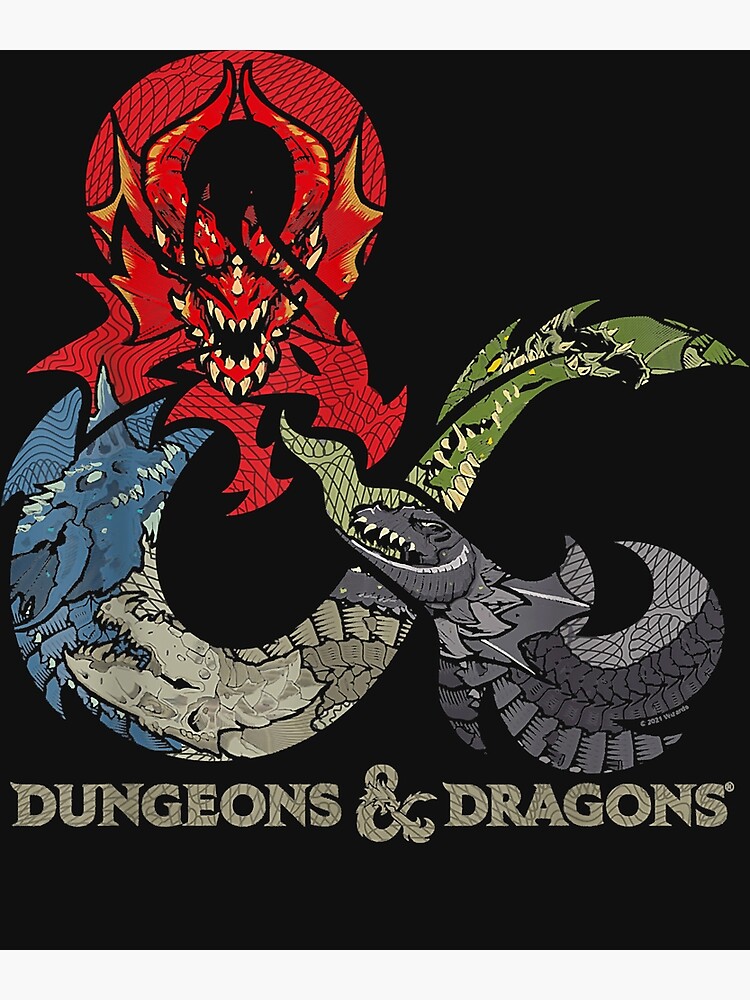 "Dungeons & dragons dragon ampersand logo" Art Print for Sale by ...