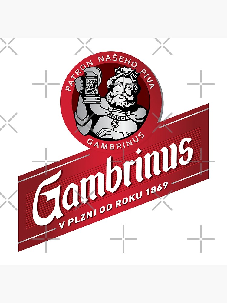"Gambrinus Wood Original Beer logo Dibujos logo" Art Print for Sale by ...