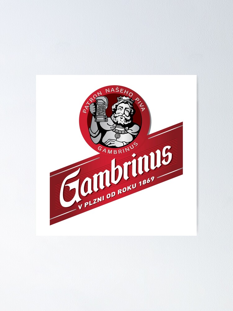 "Gambrinus Wood Original Beer logo Dibujos logo" Poster for Sale by ...