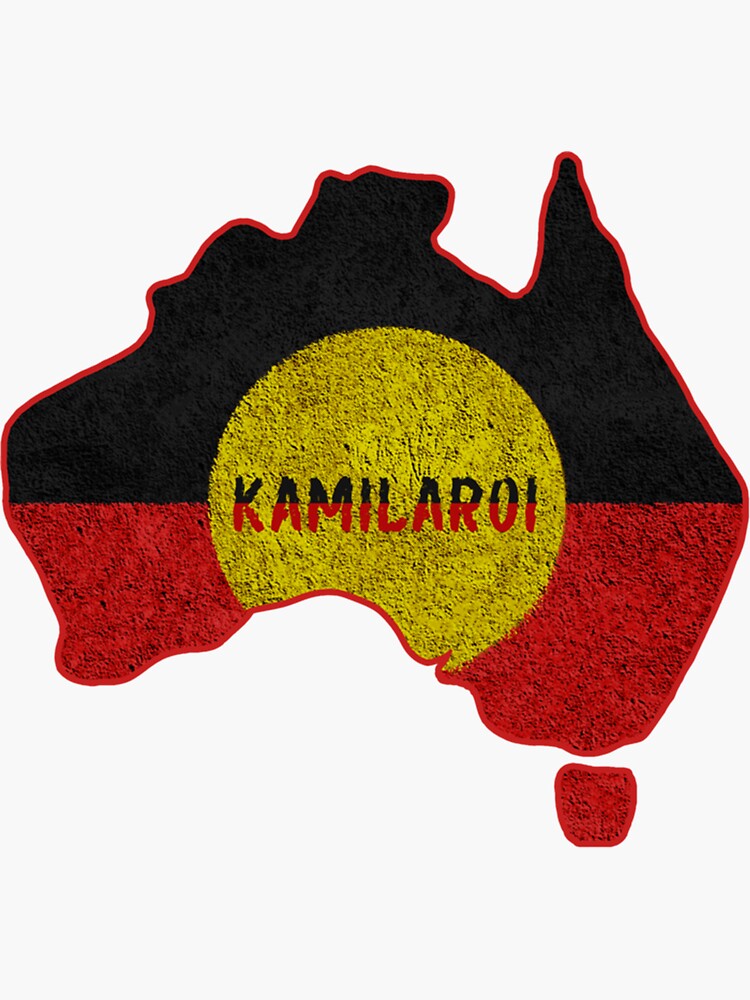 "Aboriginal Map Kamilaroi " Sticker for Sale by AnticvalleyVin | Redbubble