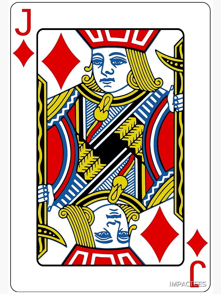 "JACK OF DIAMONDS (COLOUR)" Poster by IMPACTEES | Redbubble