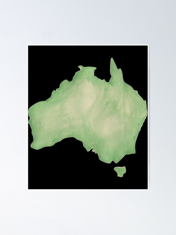 "Australian map " Poster for Sale by AnticvalleyVin | Redbubble