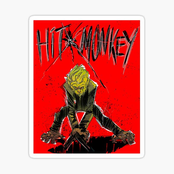 "Hit Monkey Fan art" Sticker for Sale by Theclashen | Redbubble