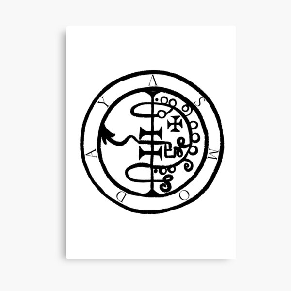"Asmodeus Sigil" Canvas Print for Sale by Sochijelly | Redbubble