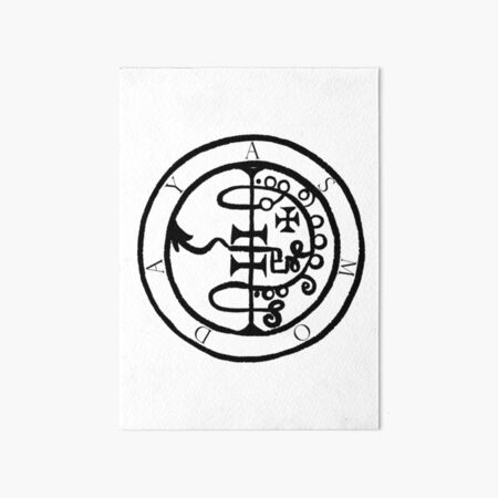 "Asmodeus Sigil" Art Board Print for Sale by Sochijelly | Redbubble