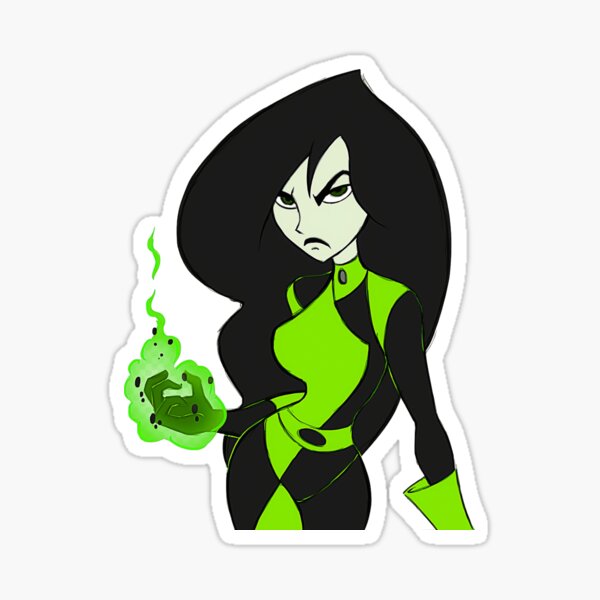 "Kim Possible Shego" Sticker for Sale by Virginmaryii | Redbubble