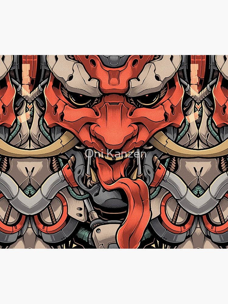 "Anime Oni Mech Samurai" Poster by NihonJinDesu | Redbubble