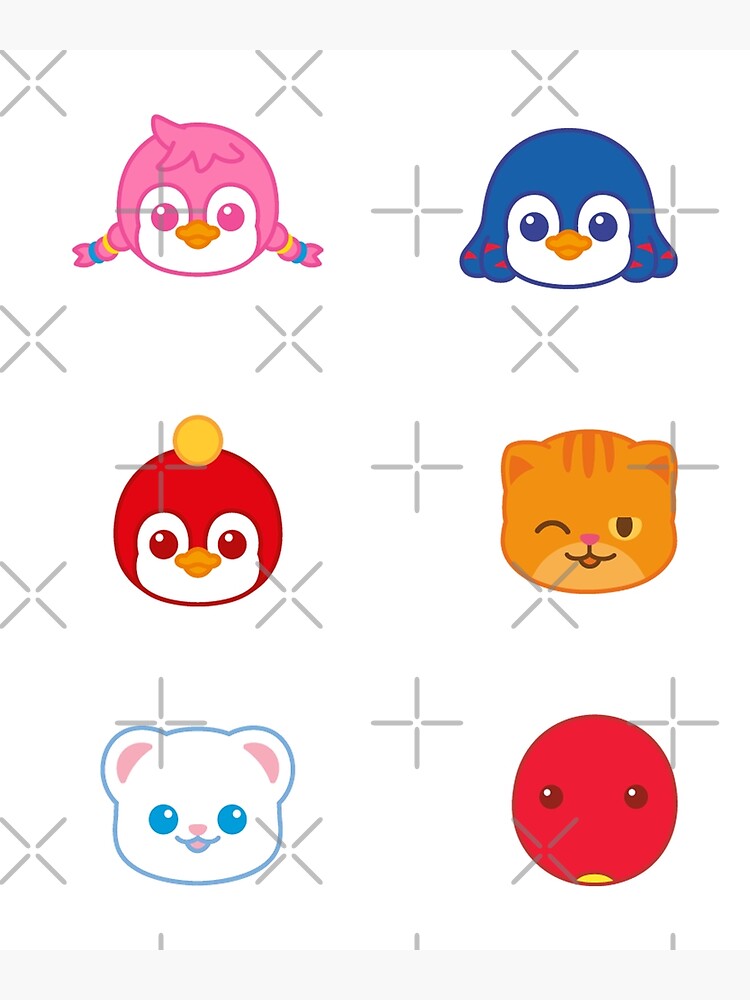 "Badanamu Character Cartoon Pack" Poster for Sale by zurjal | Redbubble