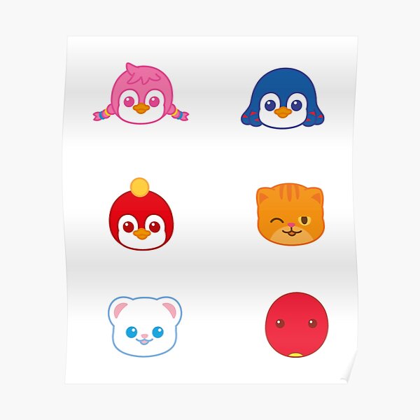 "Badanamu Character Cartoon Pack" Poster for Sale by zurjal | Redbubble