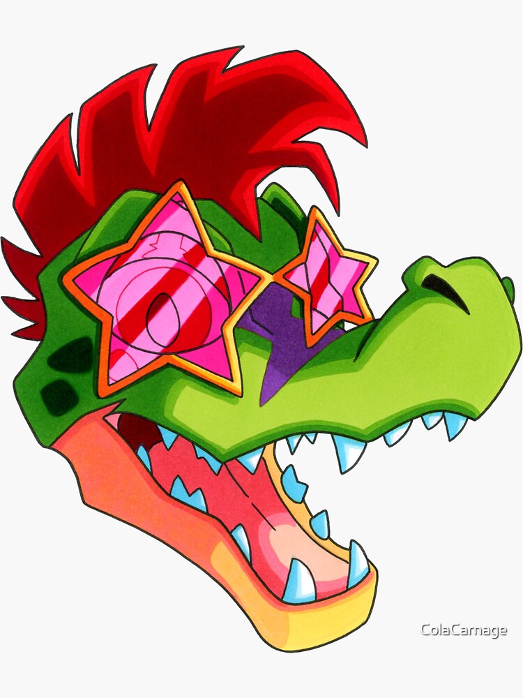 "Montgomery Gator" Sticker for Sale by ColaCarnage | Redbubble