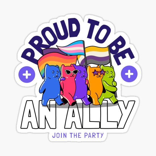 "Proud Ally - Pride Allyship - I Am Proud To Be An Ally - lgbtq ...