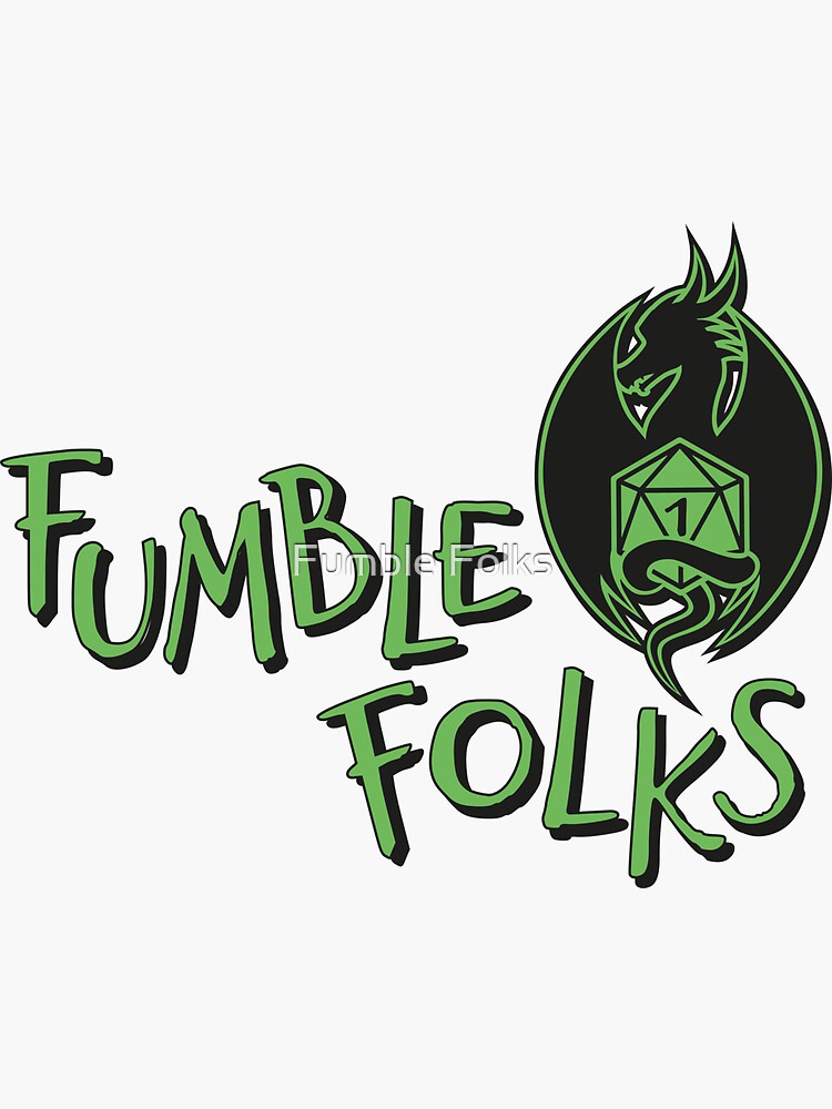 "Fumble Folks Logo Variant" Sticker for Sale by FumbleFolks | Redbubble