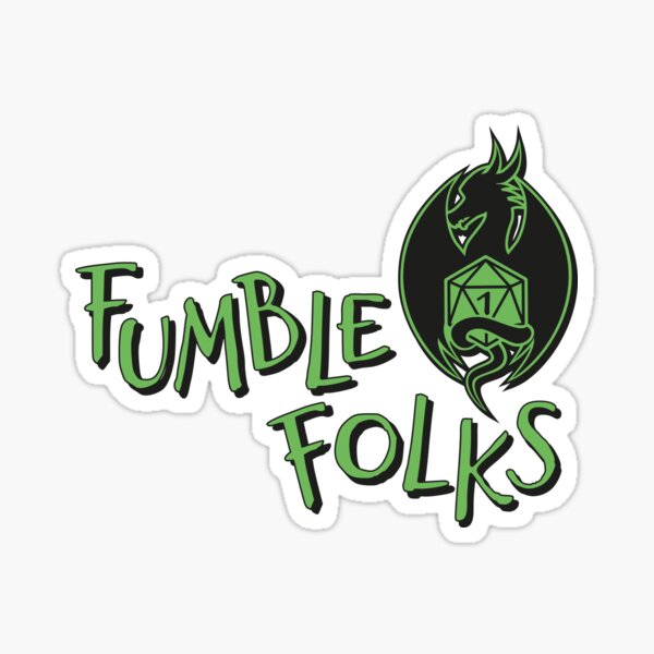 "Fumble Folks Logo Variant" Sticker for Sale by FumbleFolks | Redbubble