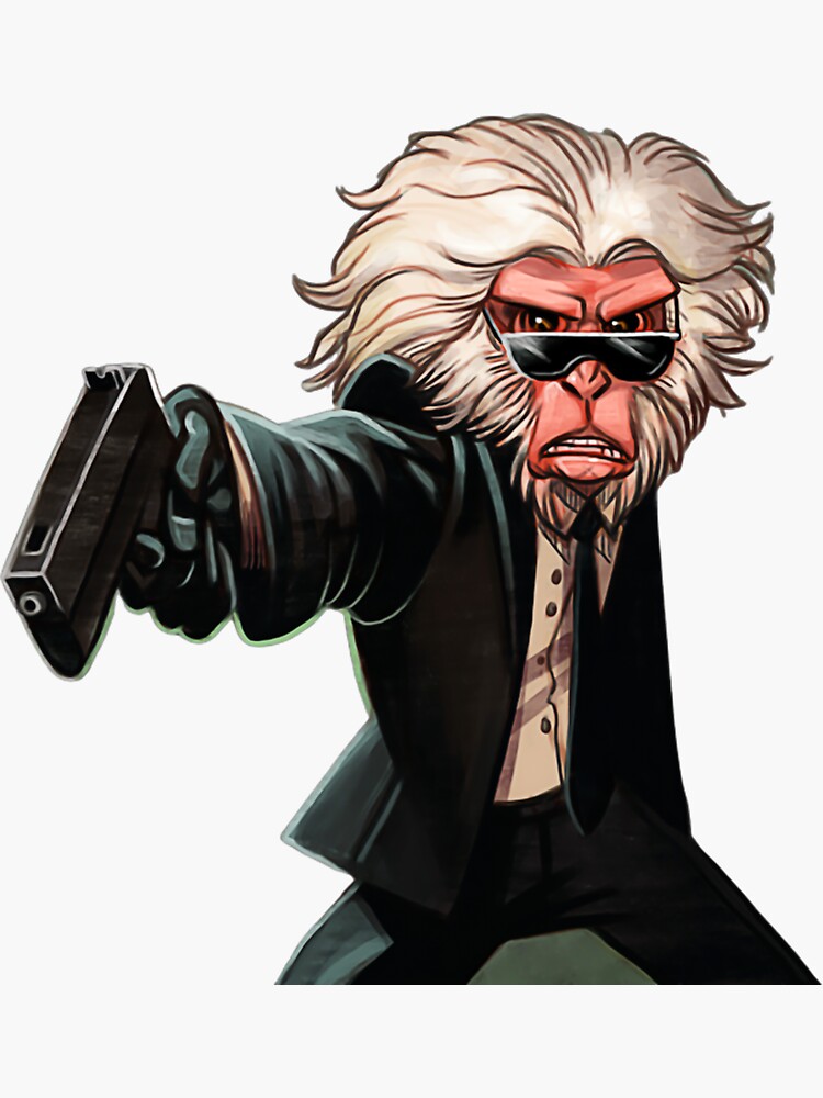 "Hit Monkey Hit Fan Art" Sticker for Sale by Theclashen | Redbubble