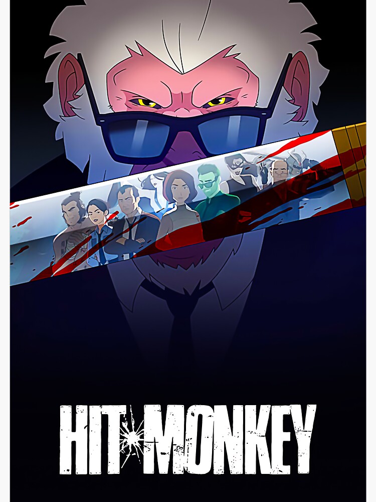 "Hit Monkey Hit Monkey Cartoon" Sticker for Sale by Theclashen | Redbubble
