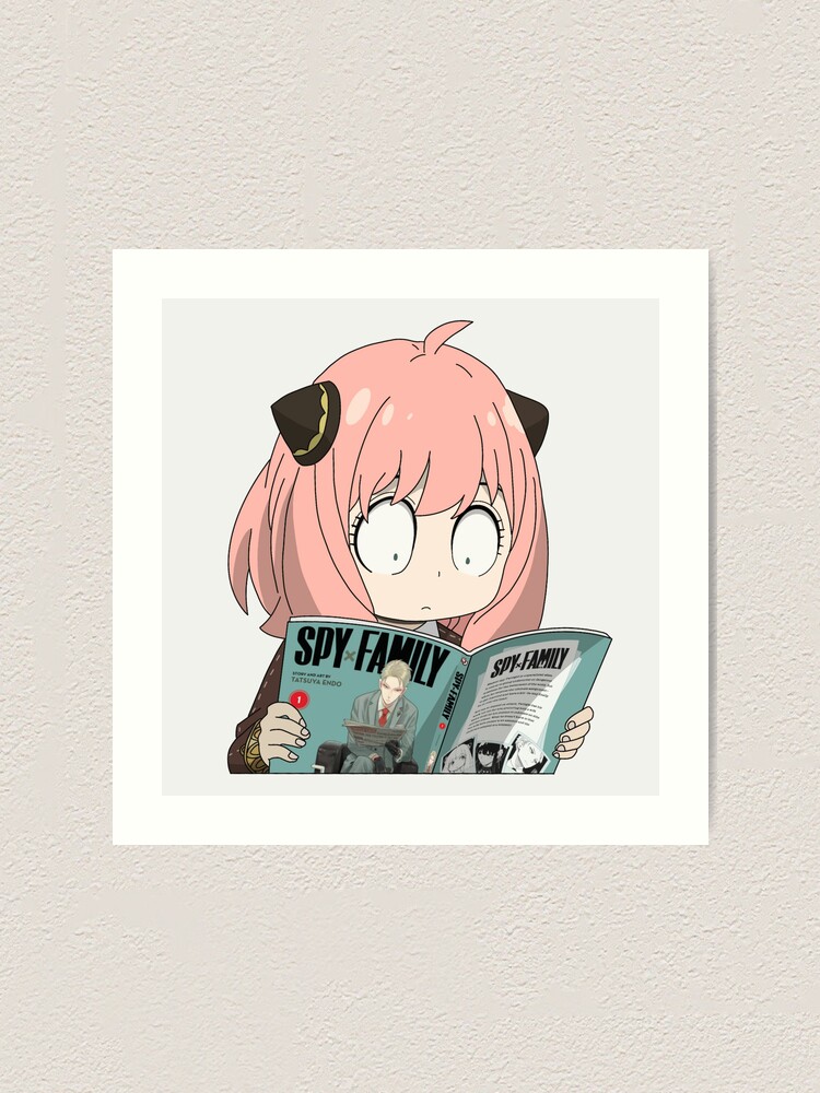 "Spy x Family - Anya Forger Reading" Art Print for Sale by lojains ...