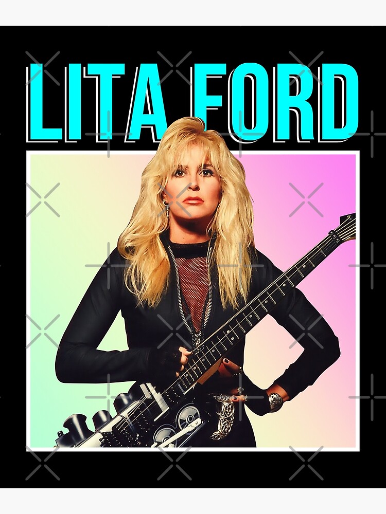 Póster «Lita Ford 90s Estilo Diseño Gráfico» de AyaZamora | Redbubble