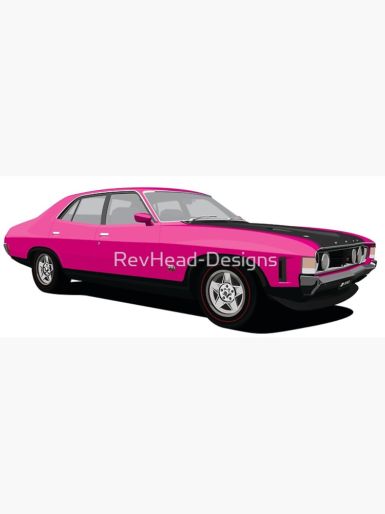 "1972 XA Falcon 4 Door - Wild Plum" Art Print for Sale by RevHead ...
