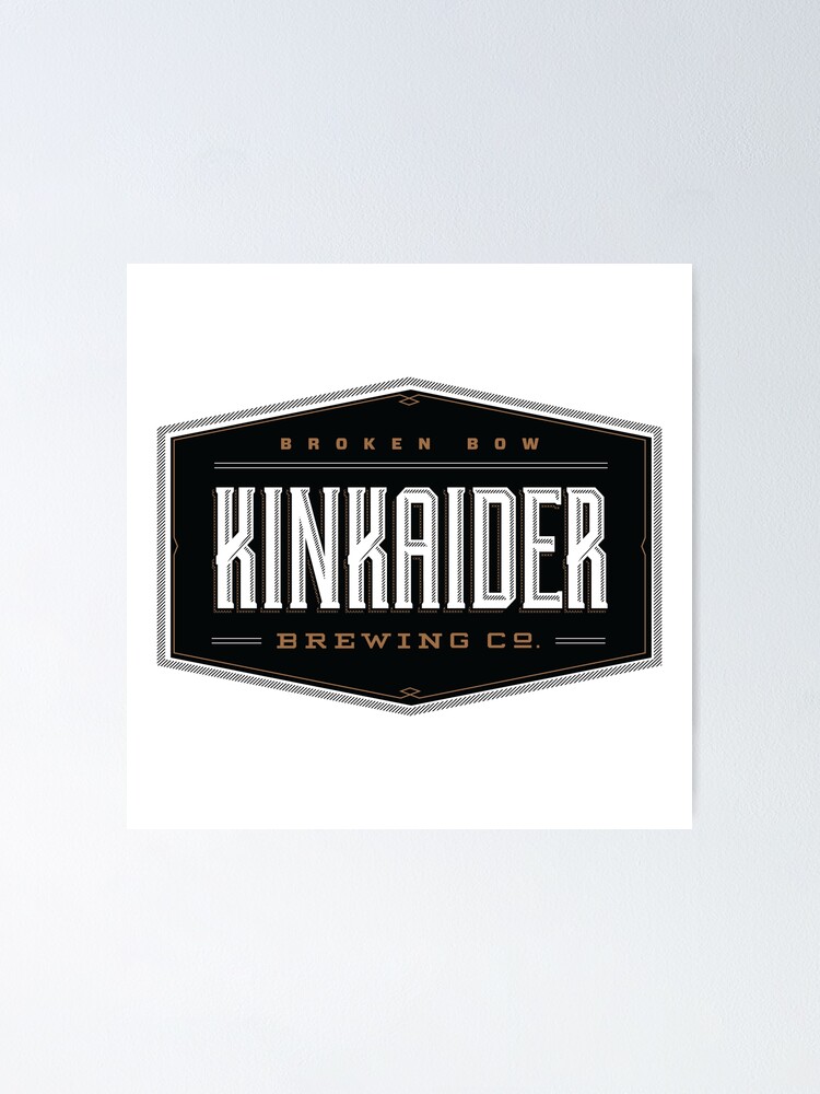 Póster «Logotipo de la cervecería Kinkaider Brewing Co Curbside cerveza ...