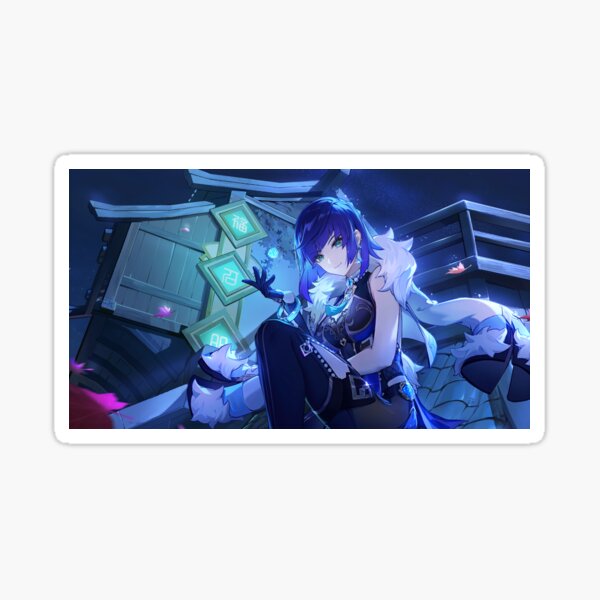 "Yelan - Genshin Impact" Sticker for Sale by Aka-Hanako | Redbubble