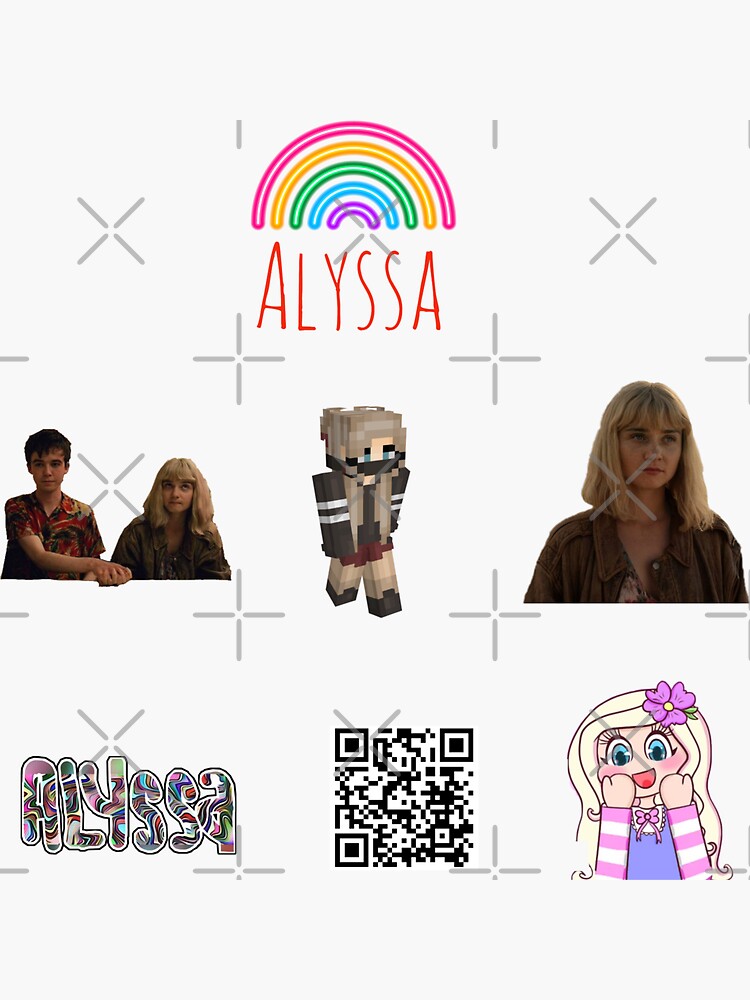 "Alyssa sticker pack " Sticker for Sale by bestizeyy | Redbubble