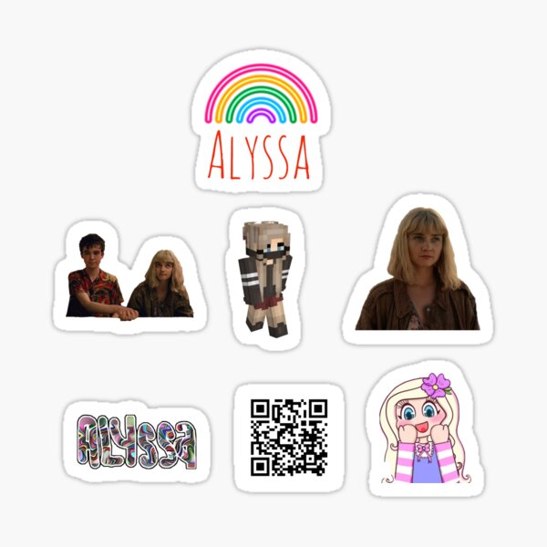 "Alyssa sticker pack " Sticker for Sale by bestizeyy | Redbubble