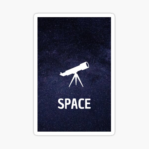 "Astronaut Space Telescope " Sticker for Sale by SpaceHope | Redbubble