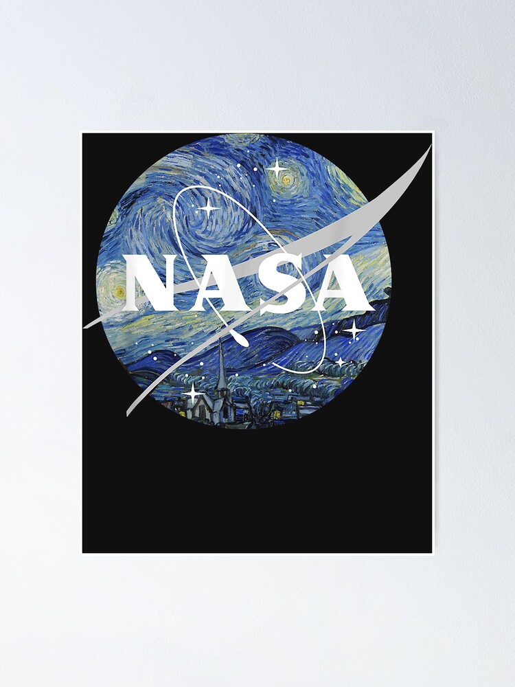 "Nasa starry night classic chevron logo" Poster for Sale by ...