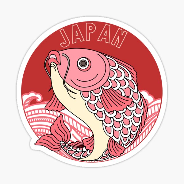 "Koi Fish Japan Decal" Sticker for Sale by Dekal | Redbubble
