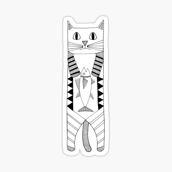 "MOG black white" Sticker for Sale by scrummy | Redbubble