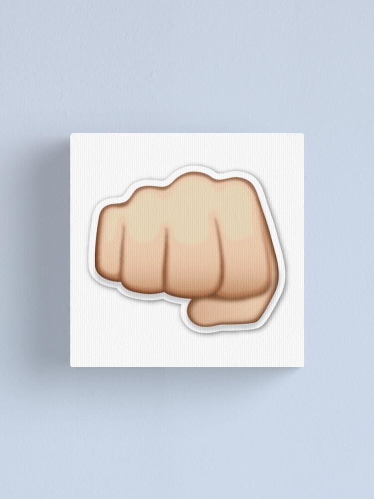Impression sur toile « Emoji poing », par Alpaxcka | Redbubble