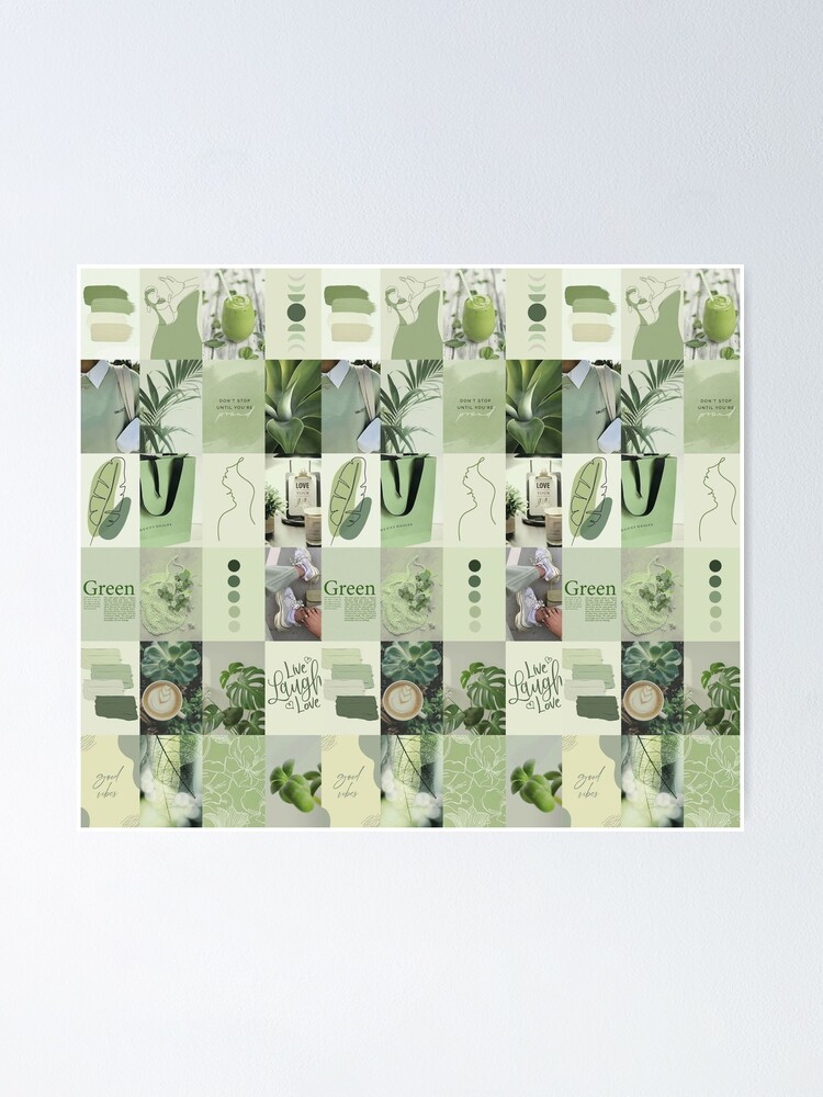 "Green aesthetic" Poster for Sale by dualogy | Redbubble