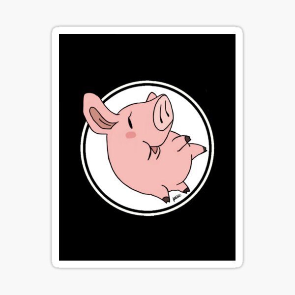 Seven Deadly Sins Pig Stickers | Redbubble
