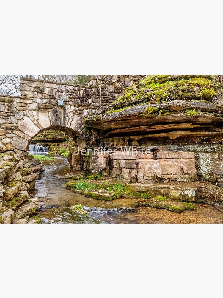 "Ozarks Waterfall Through Bridge" Poster for Sale by mljdwhite | Redbubble