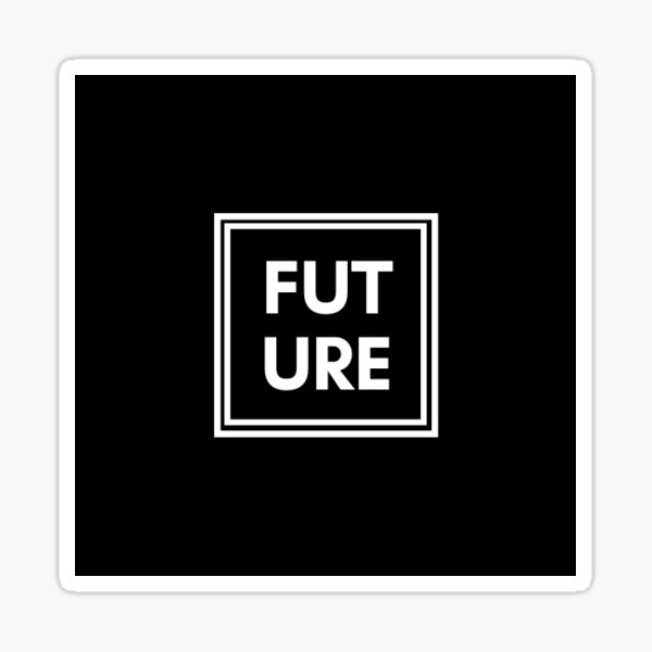"Black and White Future" Sticker for Sale by sim-11 | Redbubble