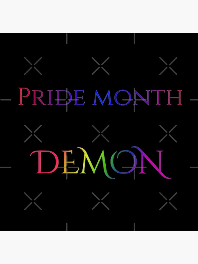 "Pride Month Demon" Poster for Sale by ibrahimsn | Redbubble