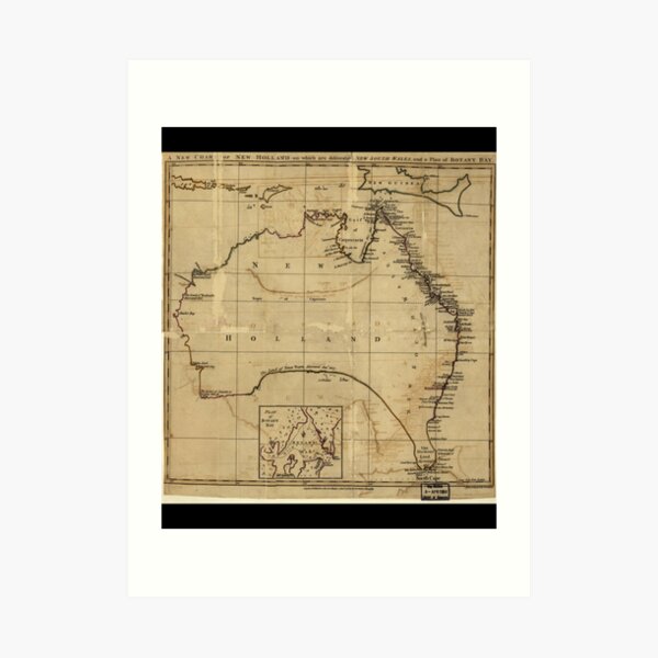 "Vintage Map of Australia (1700s) " Art Print for Sale by MelbyMakes ...