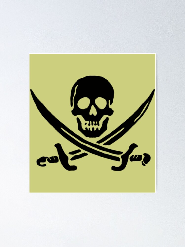 "Pirate Flag Calico Jack619" Poster for Sale by KylaBradtke | Redbubble