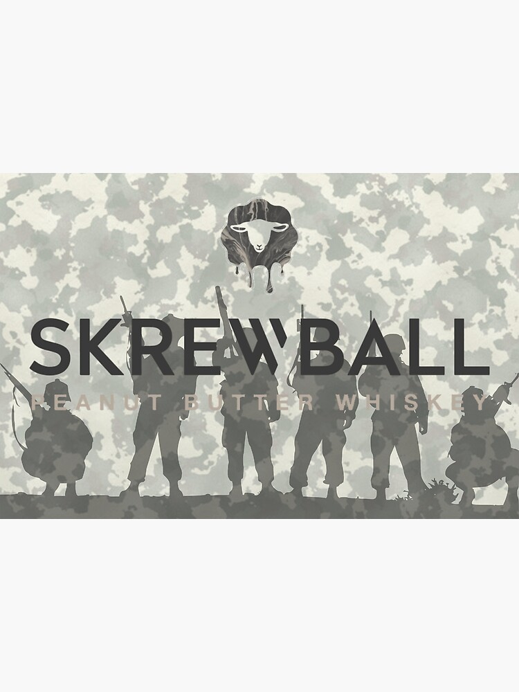 Póster «Logotipo de whisky Skrewball - Verde militar, Suppo» de ...