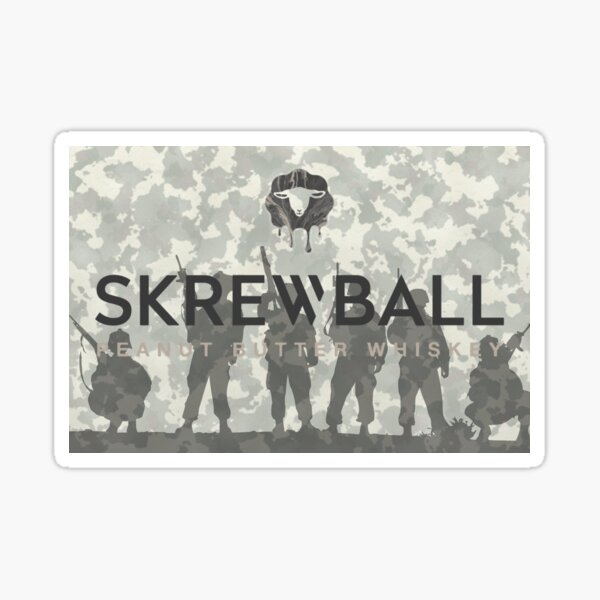Pegatina «Logotipo de whisky Skrewball - Verde militar, Suppo» de ...