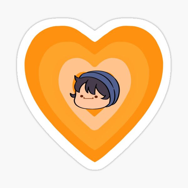 "heart quackity" Sticker for Sale by creamykatsudon | Redbubble