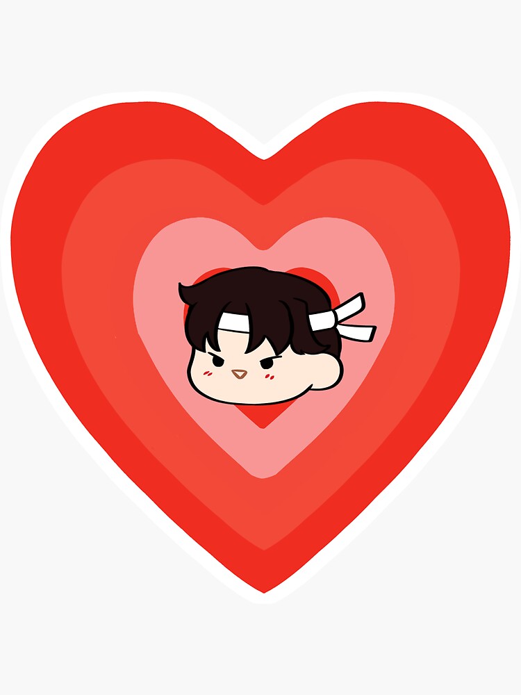"heart sapnap" Sticker for Sale by creamykatsudon | Redbubble